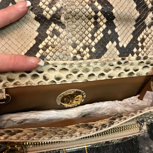 Tory Burch | Bags | Tory Burch Real Python Skin 797 Clutch | Poshmark